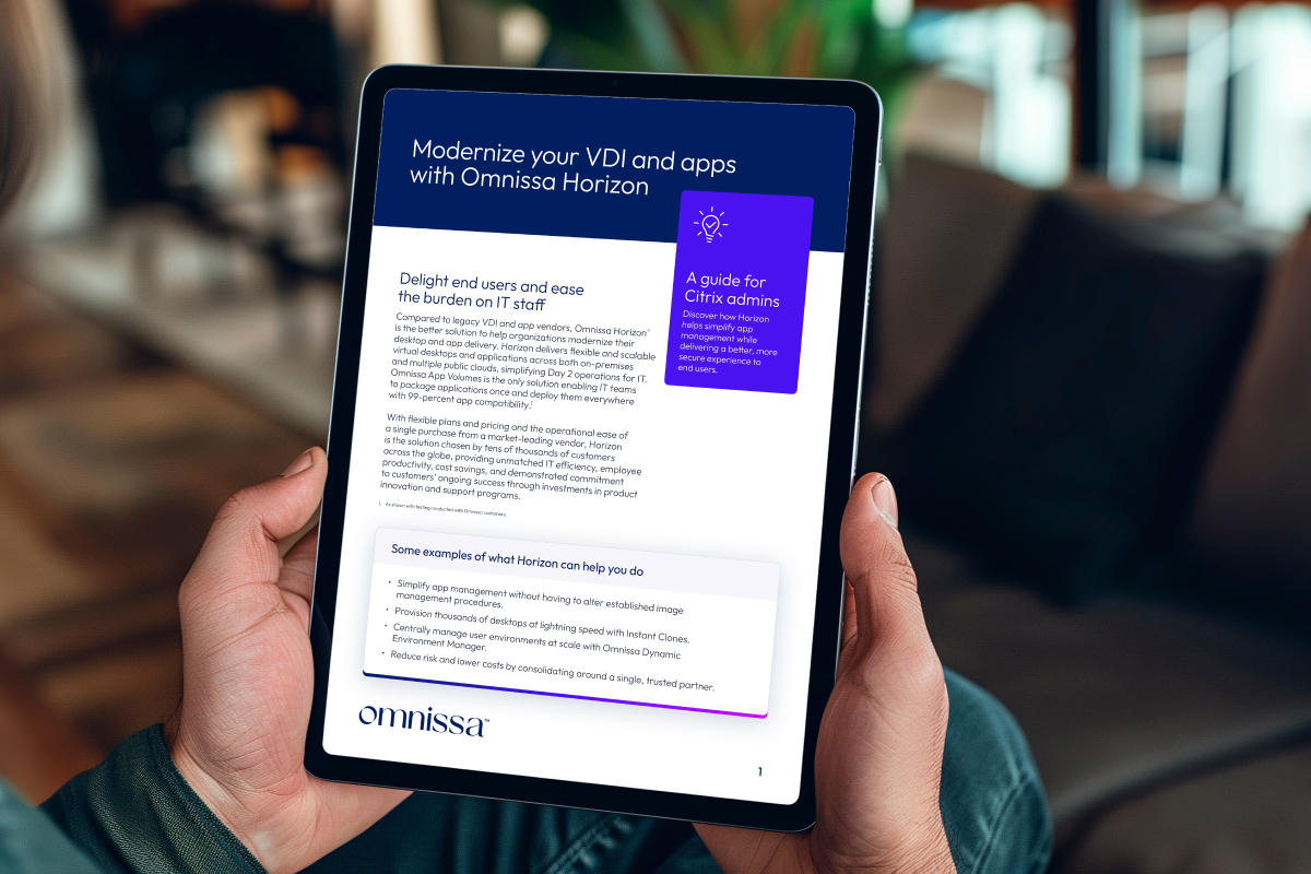 Modernize your VDI with Omnissa Horizon